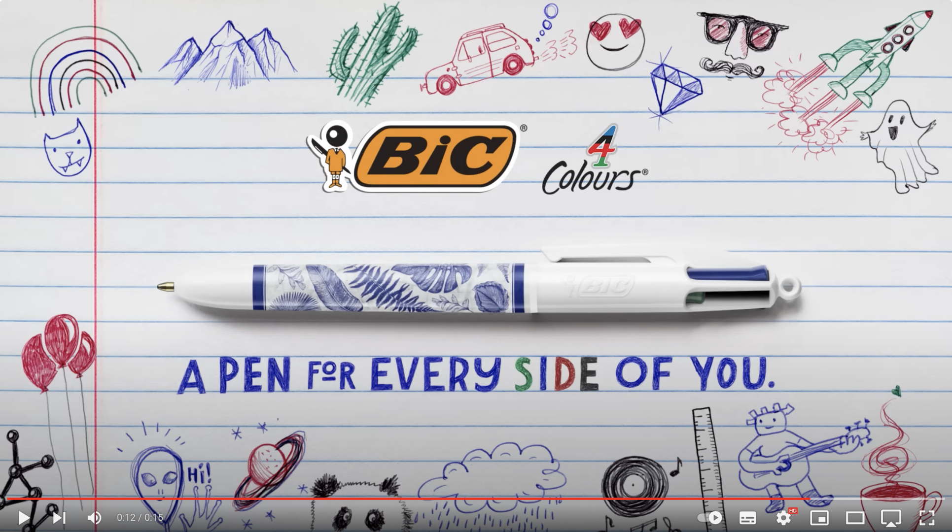 A Pen For Every Side Of You / BIC Global – Hireillo | Hire an Illustrator