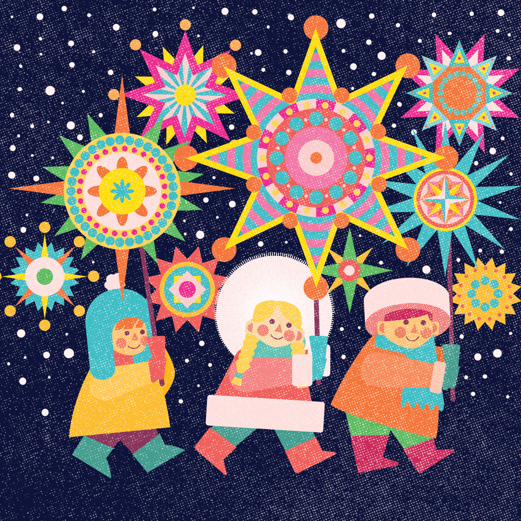 Ukraine Christmas Guiding Star Procession – Hireillo | Hire an Illustrator