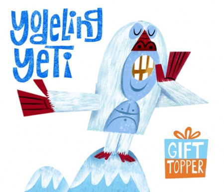 Michael Slack’s Yodeling Yeti Gift Topper – Hireillo | Hire an Illustrator