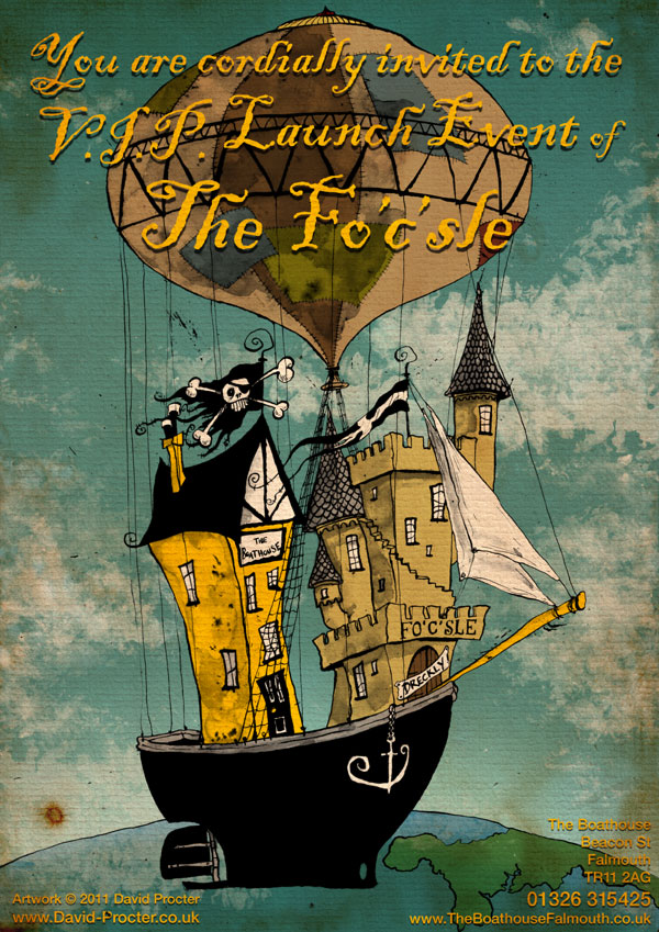 Fo’c’sle – the Boathouse – Hireillo | Hire an Illustrator
