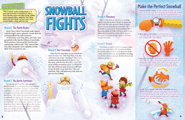 Snowball Fights – New Work for Jack and Jill Magazine – Hireillo | Hire ...