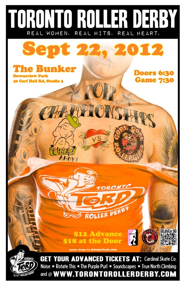 Toronto Roller Derby Championship Posters – Hireillo | Hire an Illustrator