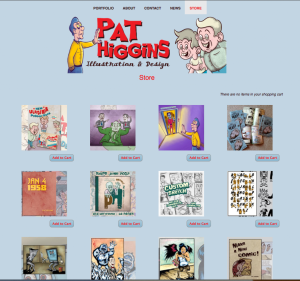 Pat Higgins Holiday Sale – Hireillo | Hire an Illustrator