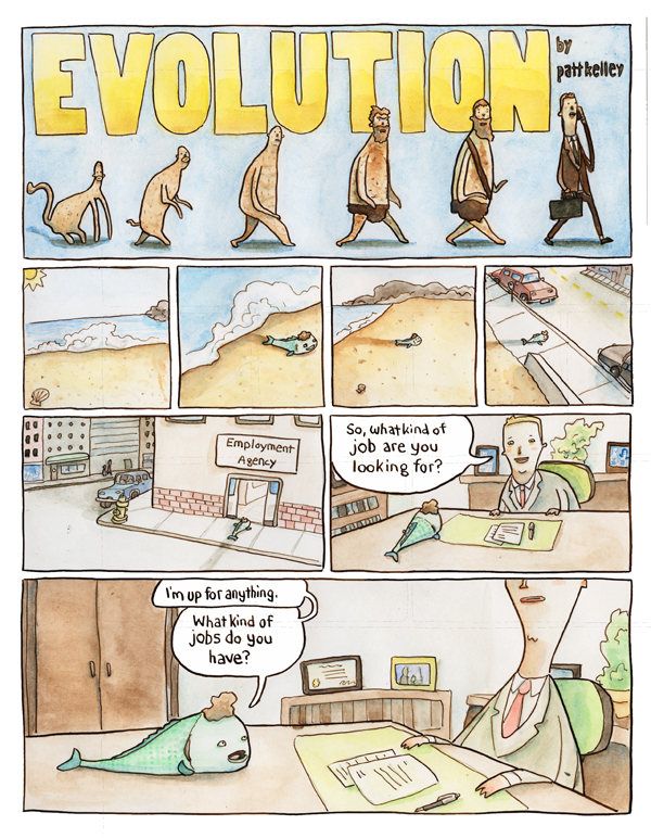 Evolution – Four Page Comic for the Work Style Magazine – Hireillo ...