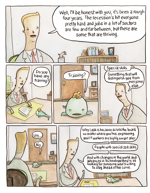 Evolution – Four Page Comic for the Work Style Magazine – Hireillo ...