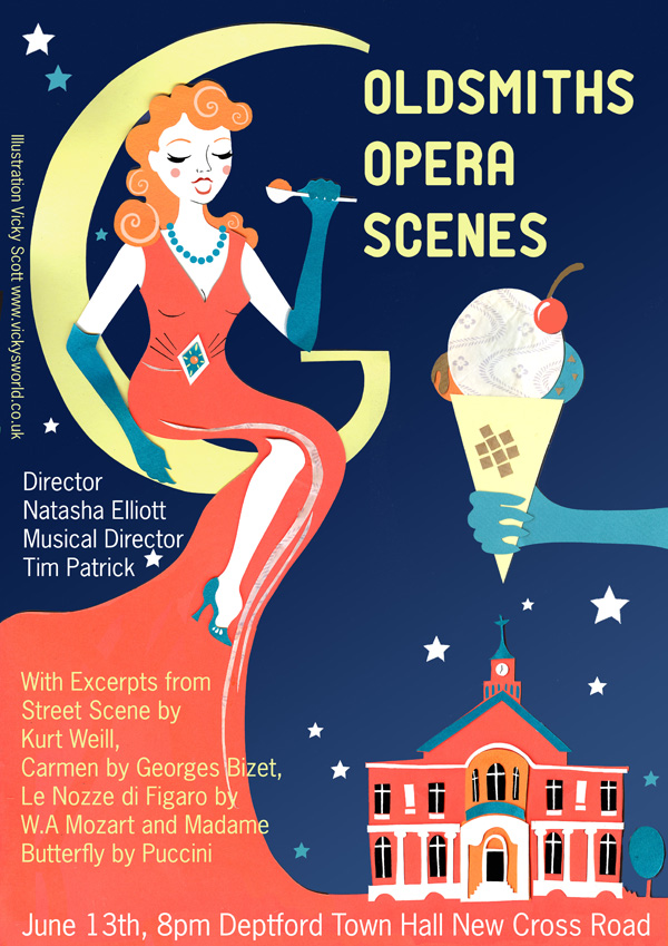 Goldsmiths Opera Flyer – Hireillo | Hire an Illustrator