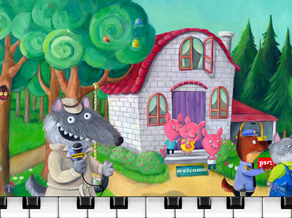 3 Piggy Opera App – Hireillo | Hire an Illustrator