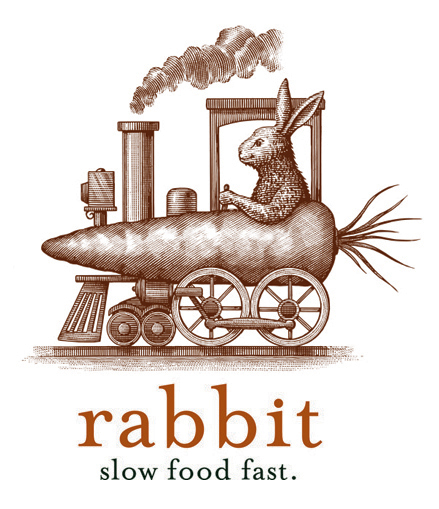 Rabbit Restaurant Logo Illustrated by Steven Noble – Hireillo | Hire an ...