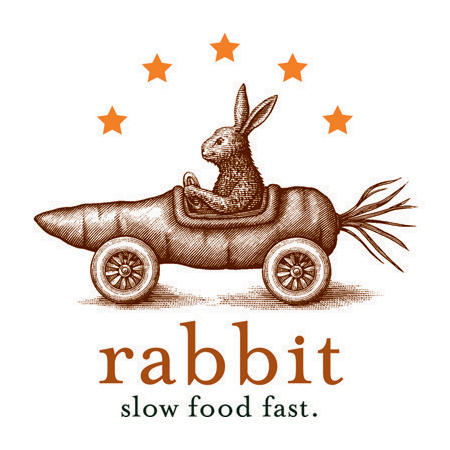Rabbit Restaurant Logo Illustrated by Steven Noble – Hireillo | Hire an ...