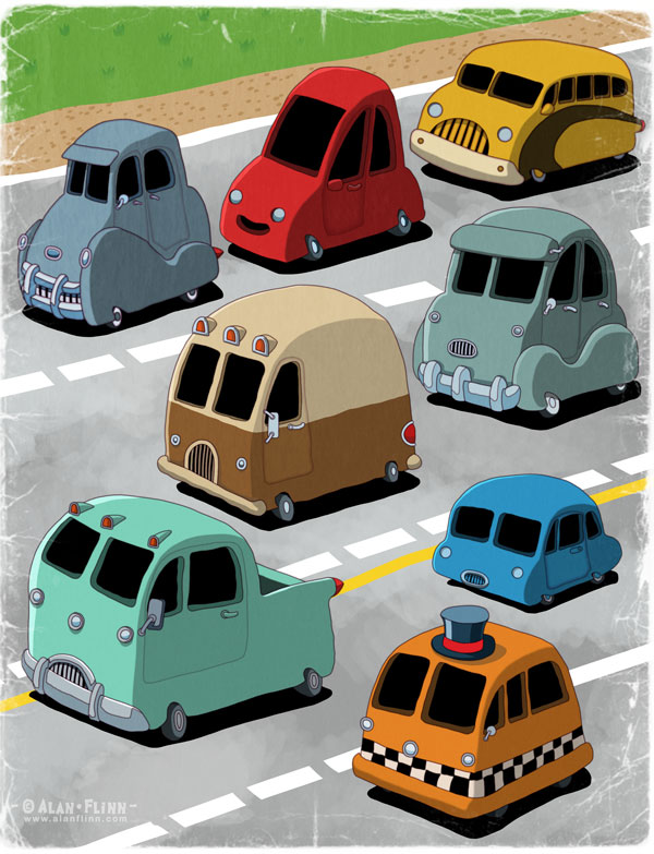 Car Collection – Hireillo | Hire an Illustrator