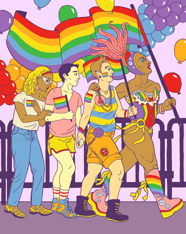 Evolution of Pride for Ffwd Calgary – Hireillo | Hire an Illustrator