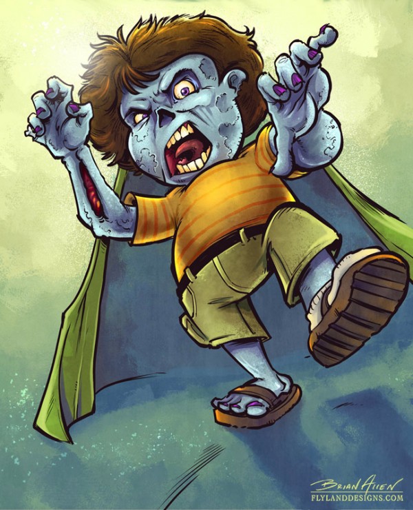 Zombie Children’s Book Illustrated by Brian Allen – Hireillo | Hire an ...