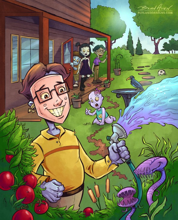 Zombie Children’s Book Illustrated by Brian Allen – Hireillo | Hire an ...