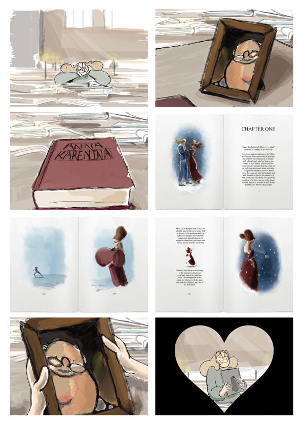 Bookworm Storyboard – Hireillo | Hire an Illustrator