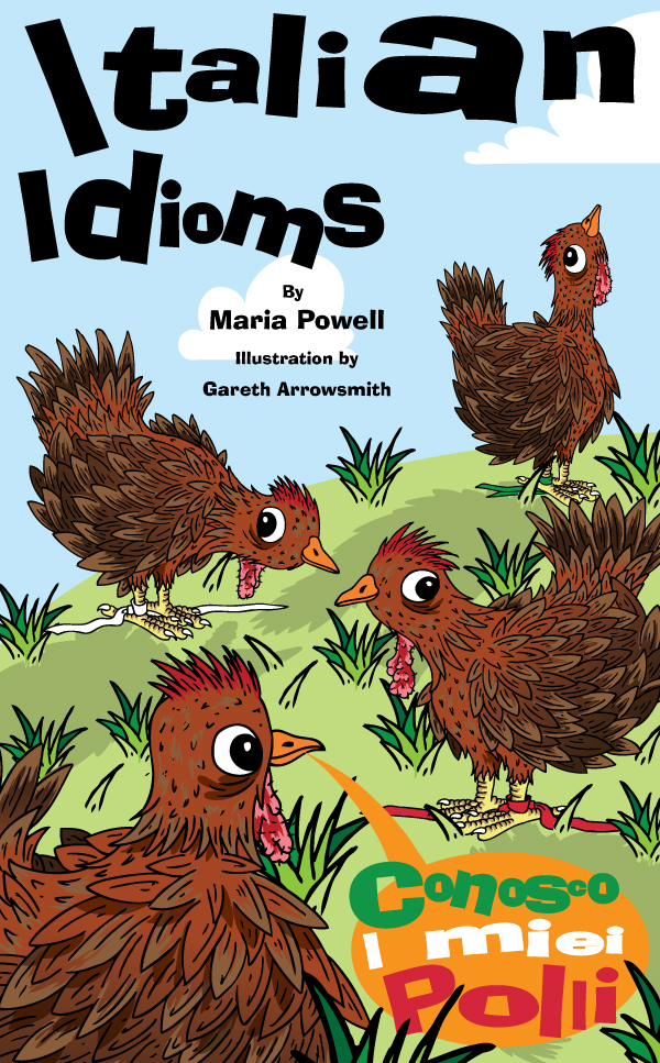 Italian Idioms Book Cover – Hireillo | Hire an Illustrator