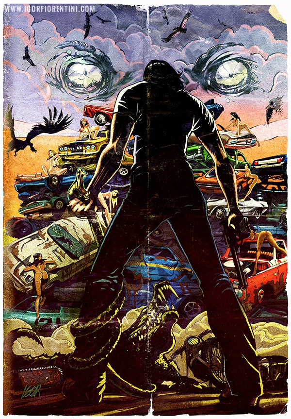 Vulture Revolver Poster – Hireillo | Hire an Illustrator