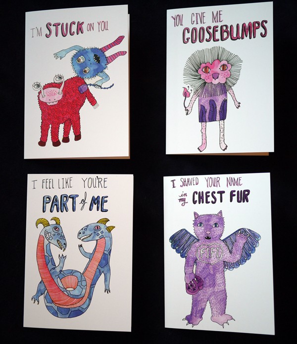 Monster Love Greeting Cards – Hireillo | Hire an Illustrator