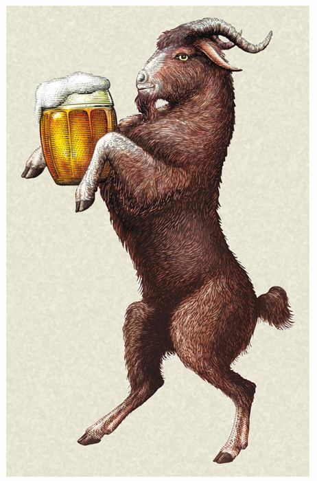 Kozel Beer Label Illustrations by Steven Noble – Hireillo | Hire an ...
