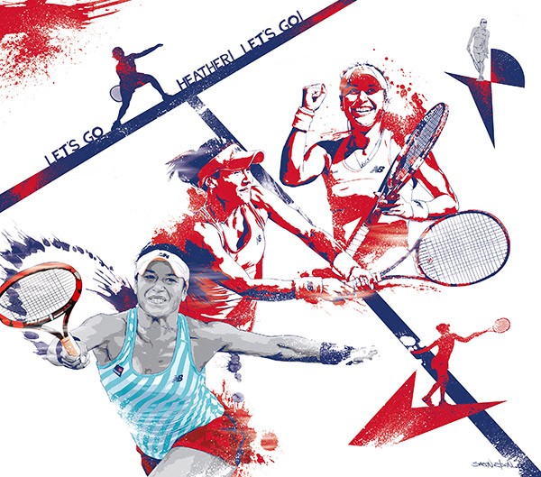 Heather Watson – Wimbledon Hero – Hireillo | Hire an Illustrator