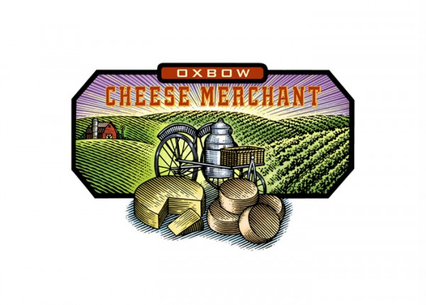 Oxbow Cheese Merchant Logo Illustrated by Steven Noble – Hireillo ...