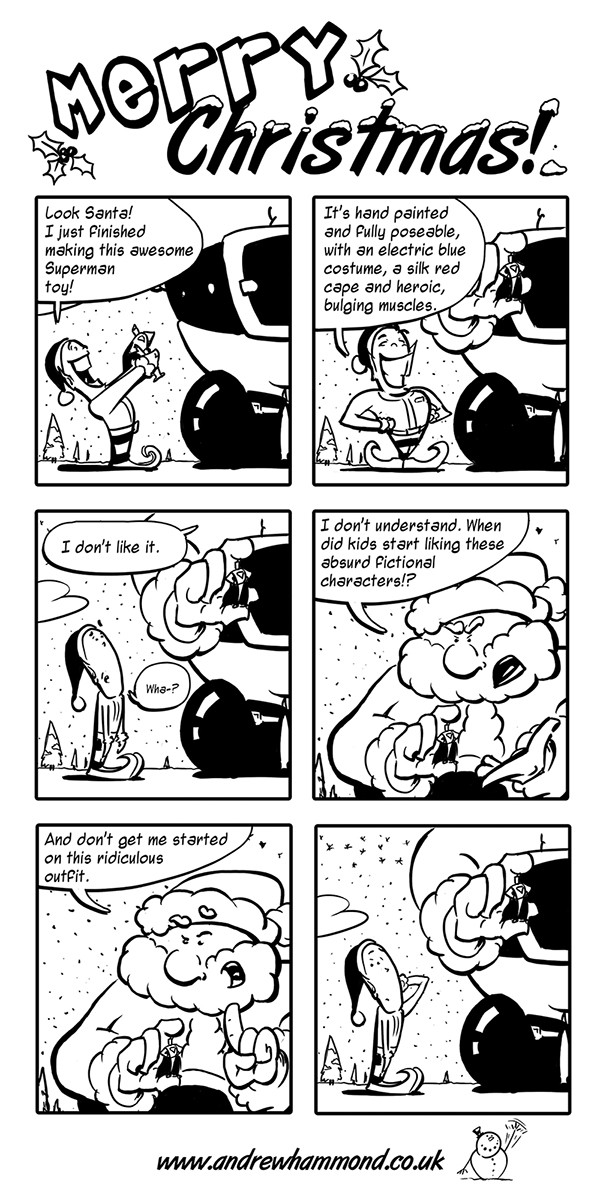 Christmas Comic – Hireillo | Hire an Illustrator