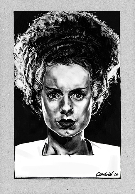 Classic Horror Portraits – Hireillo | Hire an Illustrator