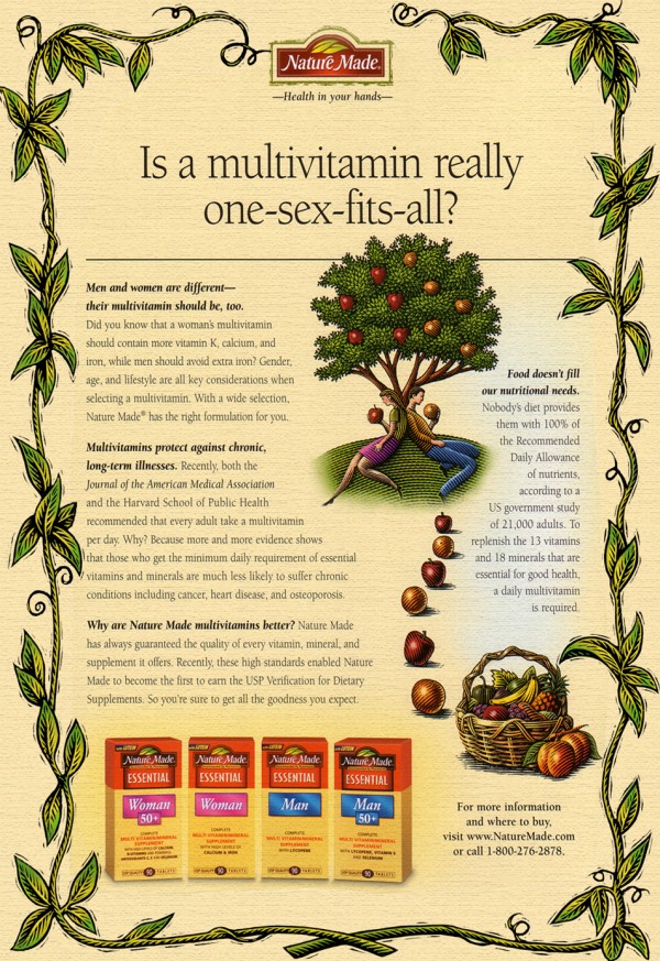 Nature Made Print Ads – Hireillo | Hire an Illustrator