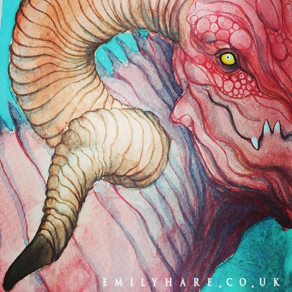Study of a Horned Dragon – Hireillo | Hire an Illustrator