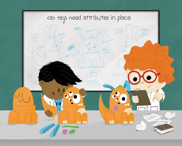 Wonderful World of Creatures & Code – Hireillo | Hire an Illustrator