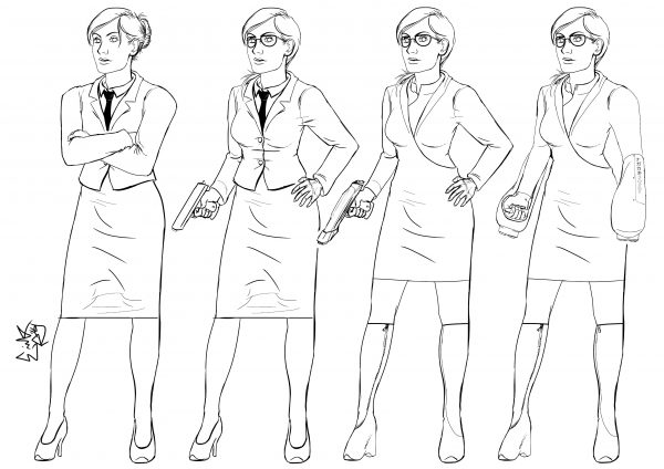 Recent Line Art Character Sheets – Hireillo | Hire an Illustrator