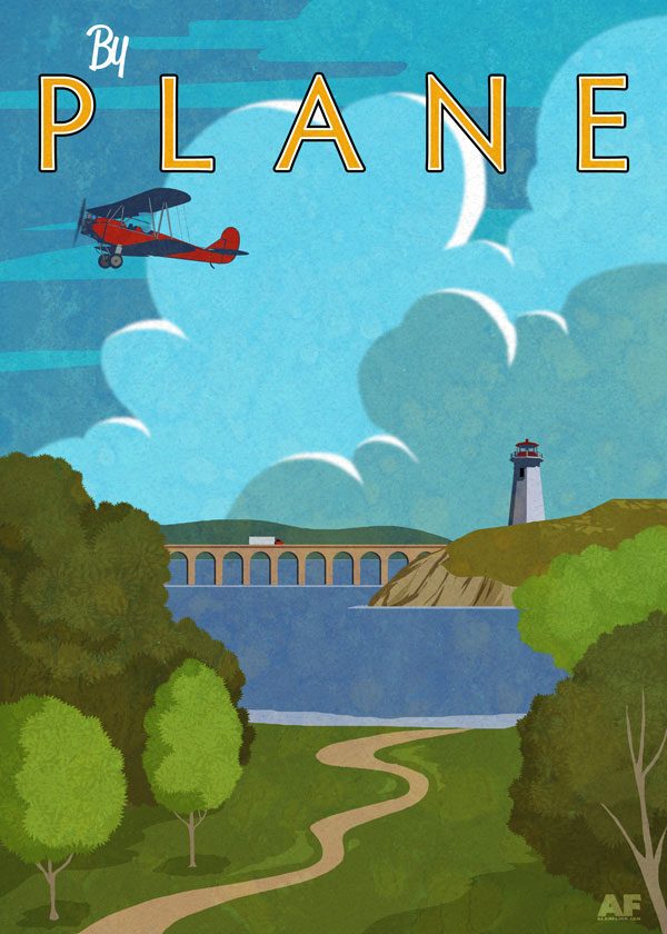 Retro Style Travel Posters – Hireillo | Hire an Illustrator