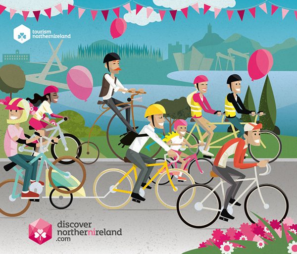 Northern Ireland Festival of Cycling – Illustrated Outdoor Campaign ...