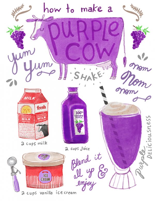 Purple Cow – Hireillo | Hire an Illustrator