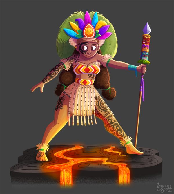 Mahuika the Maori Warrior – Hireillo | Hire an Illustrator