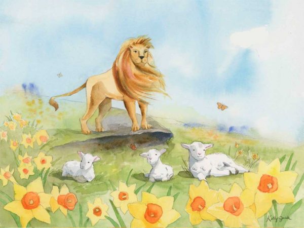 Lion and Lambs – Hireillo | Hire an Illustrator