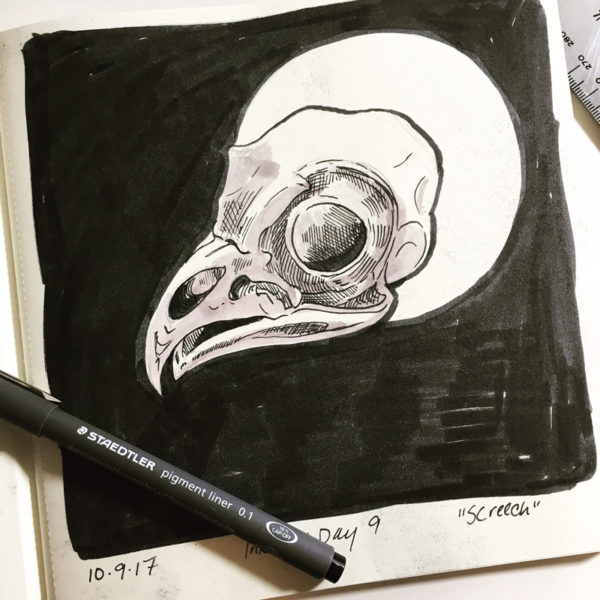 Bones, Skulls, and Skeletons for Inktober 2017 – Hireillo | Hire an ...