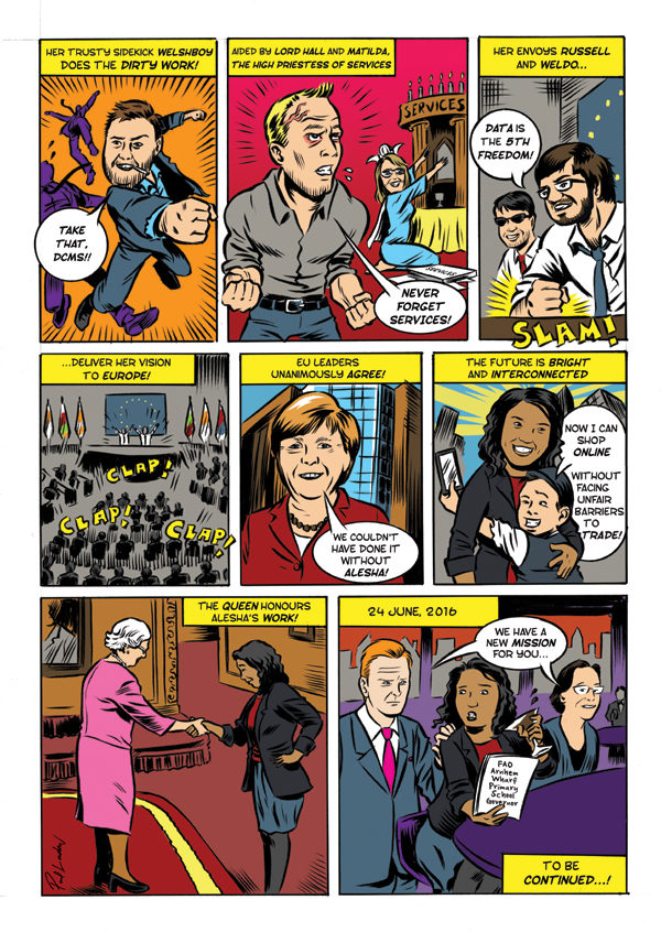 Comic Pages as a Leaving Present – Hireillo | Hire an Illustrator