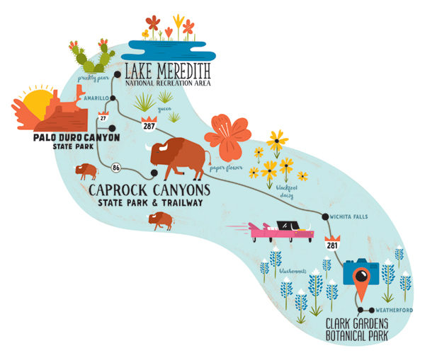 Wildflower Maps for Texas Highways Magazine – Hireillo | Hire an ...