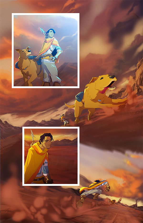 Debut Comic Pages for New Graphic Novel: Falling – Hireillo | Hire an ...