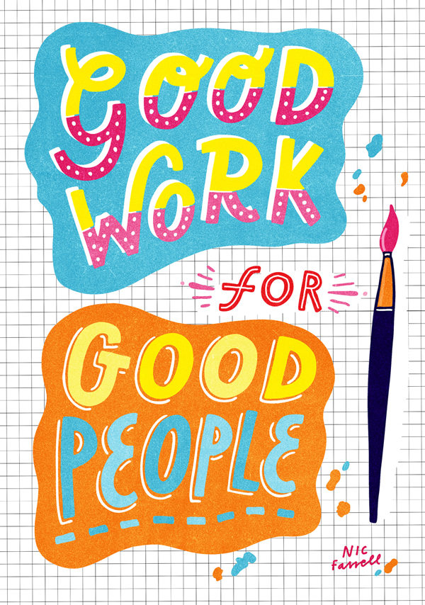 Good Work for Good People Illustration – Hireillo | Hire an Illustrator
