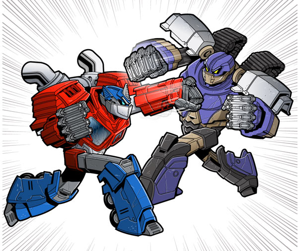 Transformers Vector Character Designs & Toy Packaging Illustrations for ...