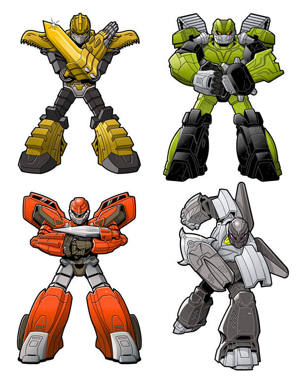 Transformers Vector Character Designs & Toy Packaging Illustrations for ...