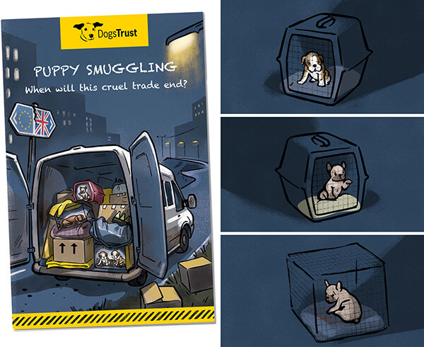 Illustrations and Campaign Banner for Dogs Trust Uk – Hireillo | Hire ...