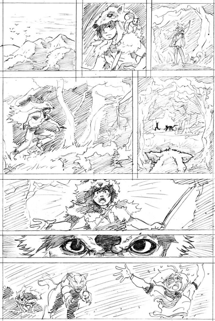 Forest Fantasy Story Black and White Comic Pages – Hireillo | Hire an ...