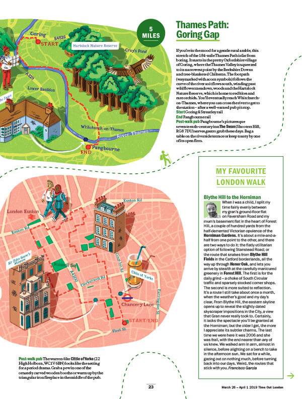 Timeout London Walk Maps – Hireillo | Hire an Illustrator