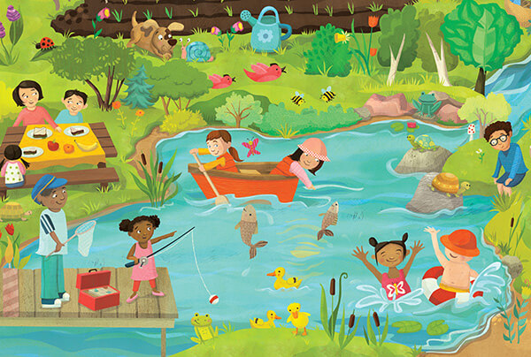 Spring Scene Hidden Objects Poster for World Vision – Hireillo | Hire ...