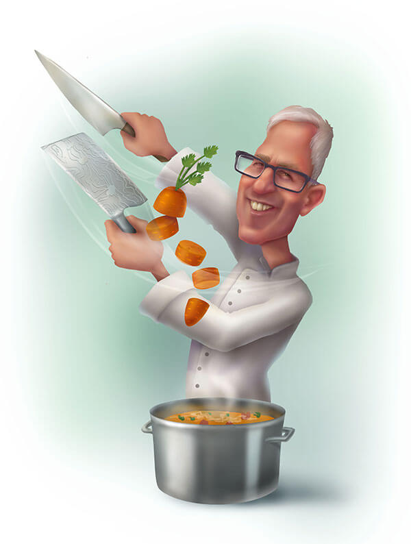 Chef Caricature – Hireillo | Hire an Illustrator