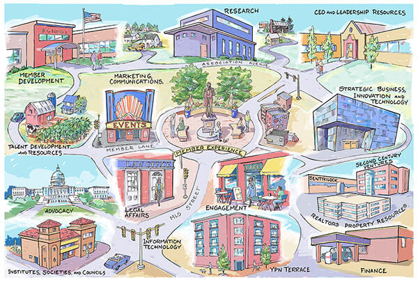 Poster Map for National Realtors Association Convention – Hireillo ...