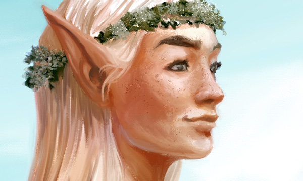 an Elf’s Royal Portrait – Hireillo | Hire an Illustrator