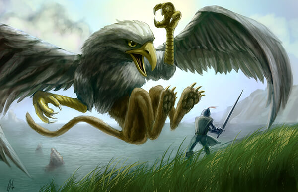 A Griffin Attack – Hireillo | Hire an Illustrator